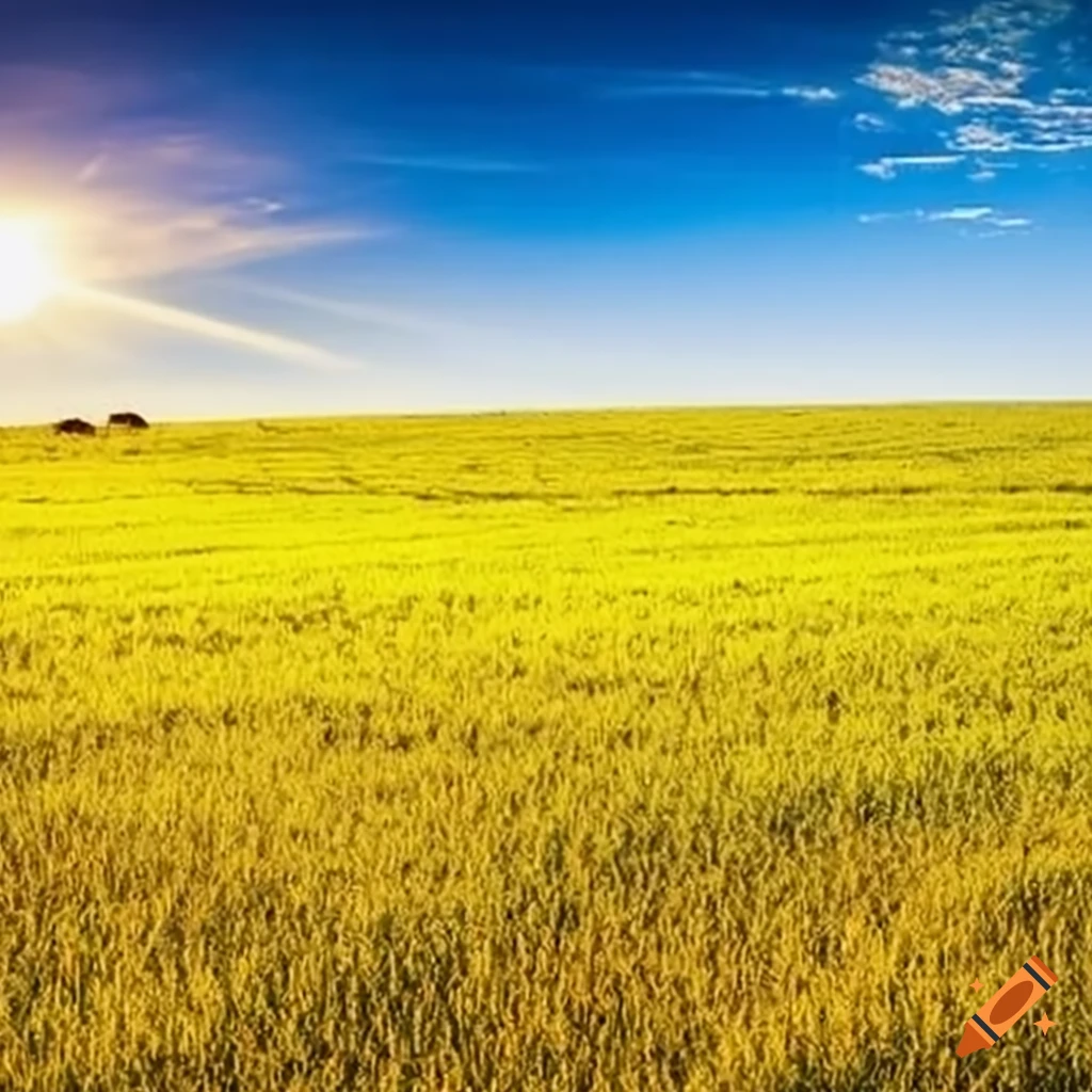 Sunny field on Craiyon