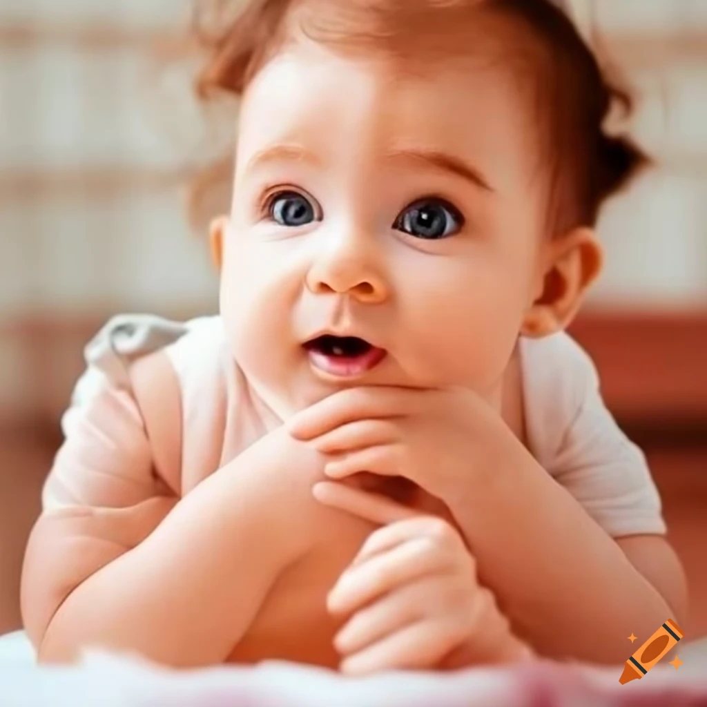 Cute baby in a house on Craiyon