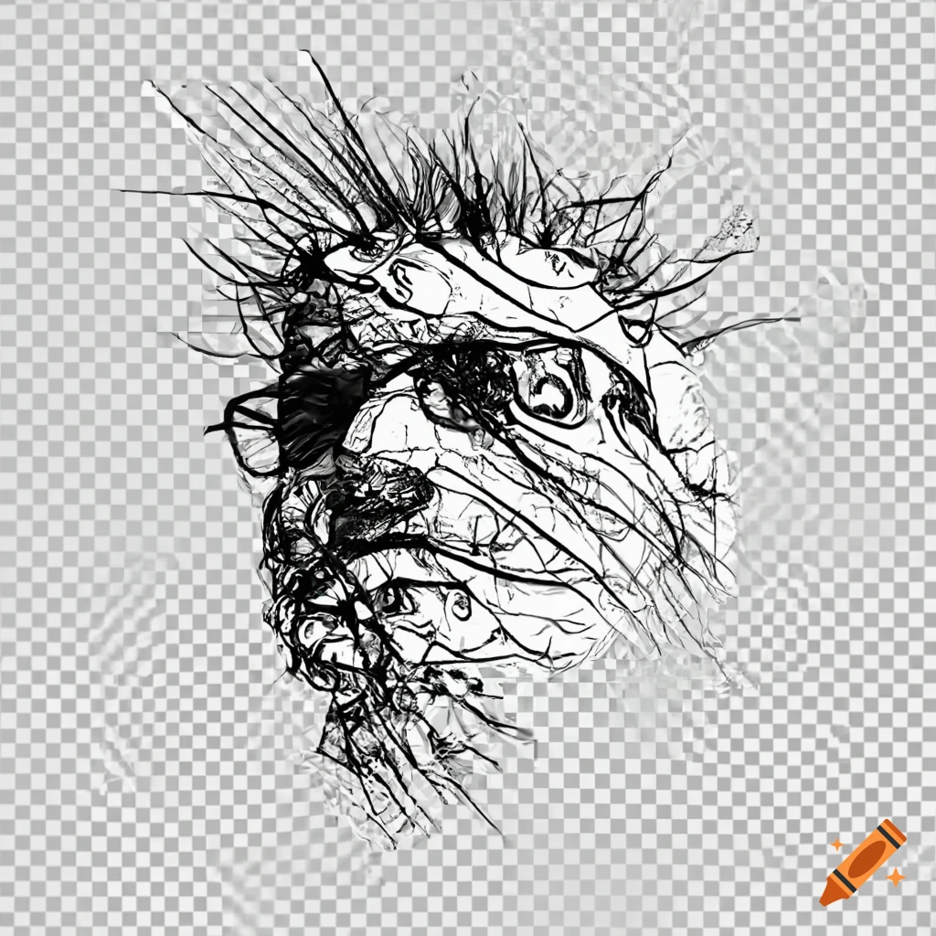 Transparent background design with artistic expression on Craiyon