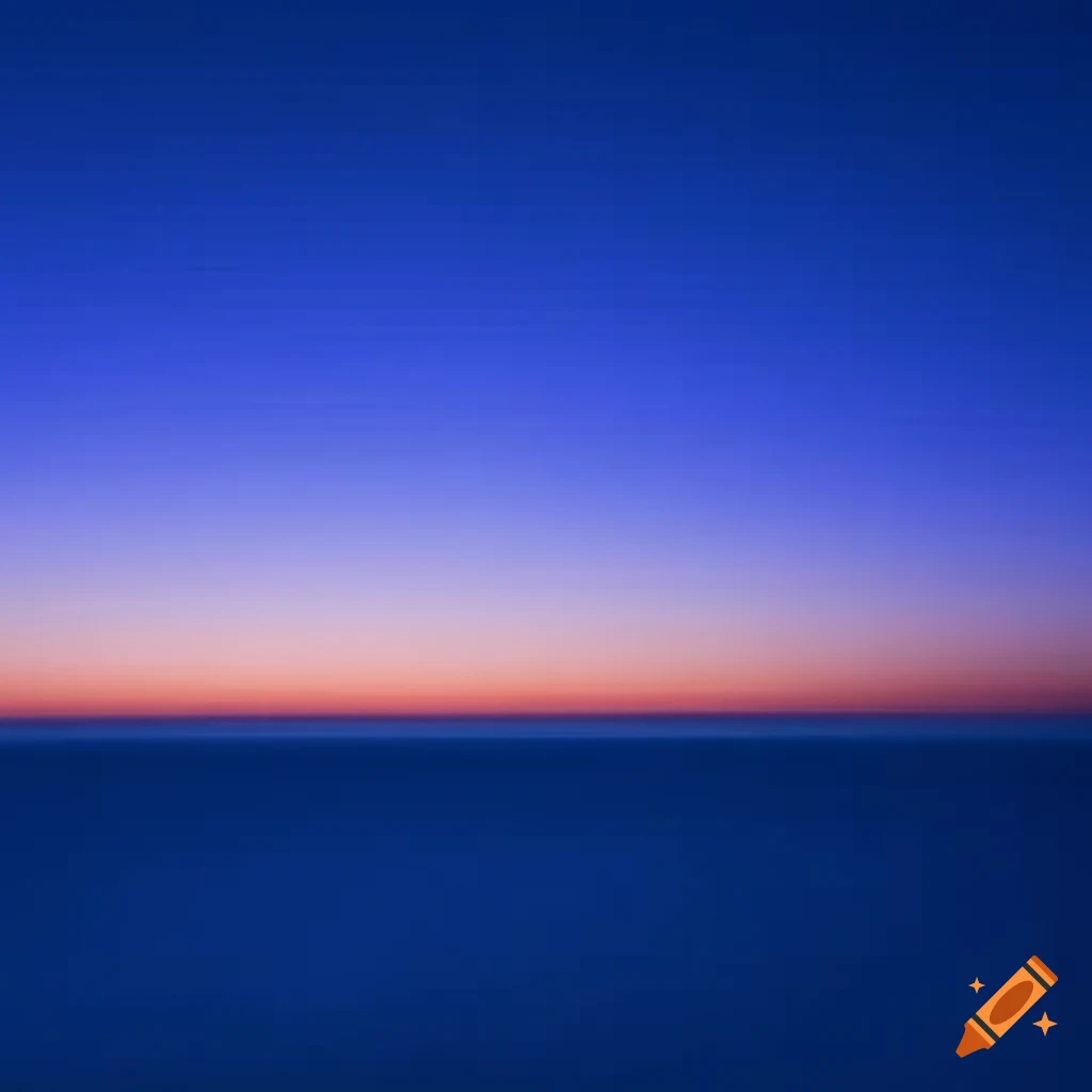 Empty blue sunset on Craiyon