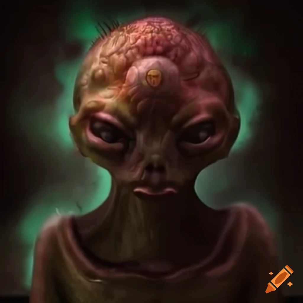 Alien dimension creatures and fictional plants in a normal day setting ...