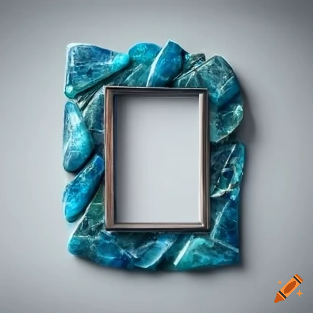 Thin, sculptured picture frames made from interwoven fish on Craiyon