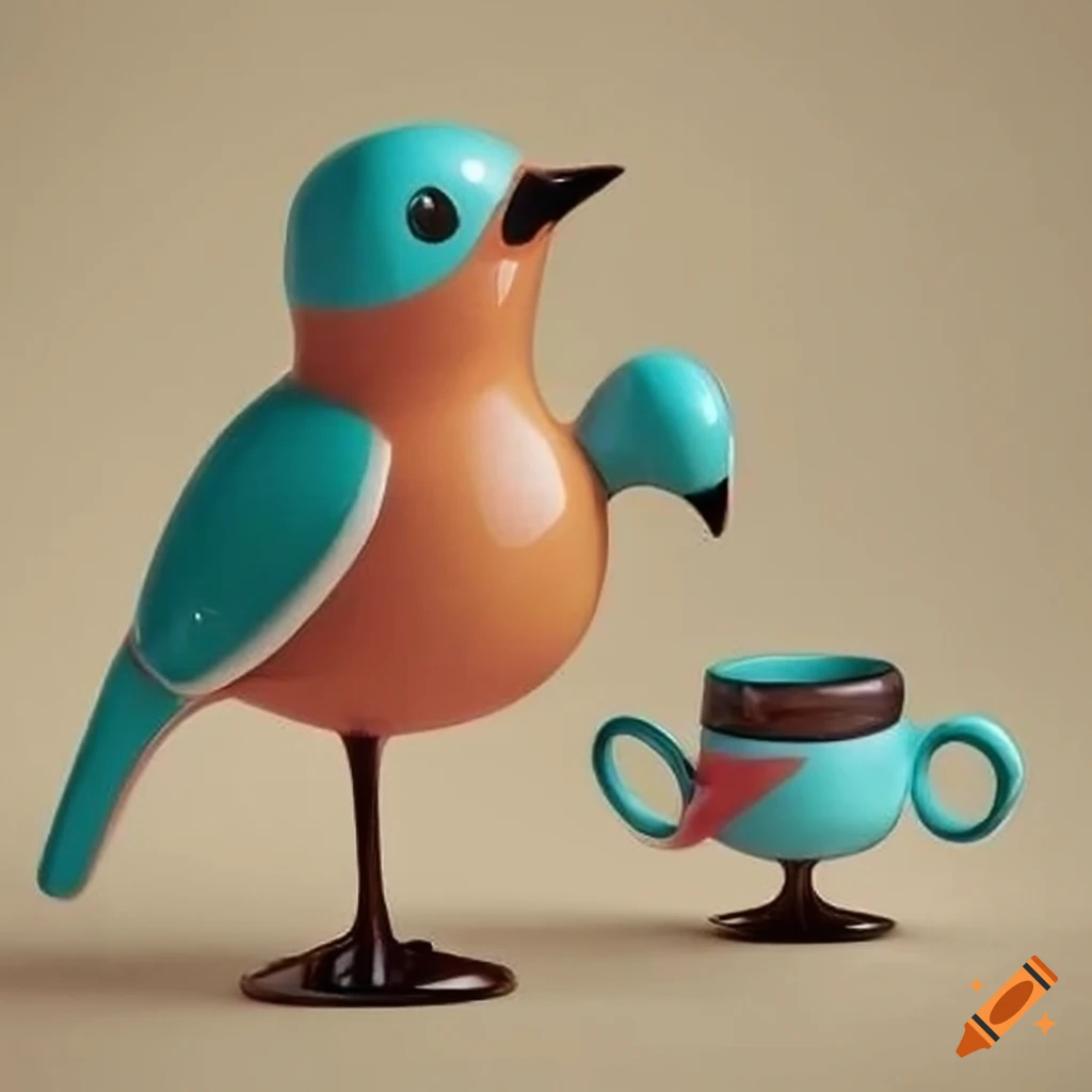 Al jaffee style drinking bird desk coffee mug on Craiyon