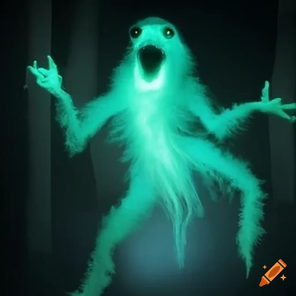 Glow monster on Craiyon