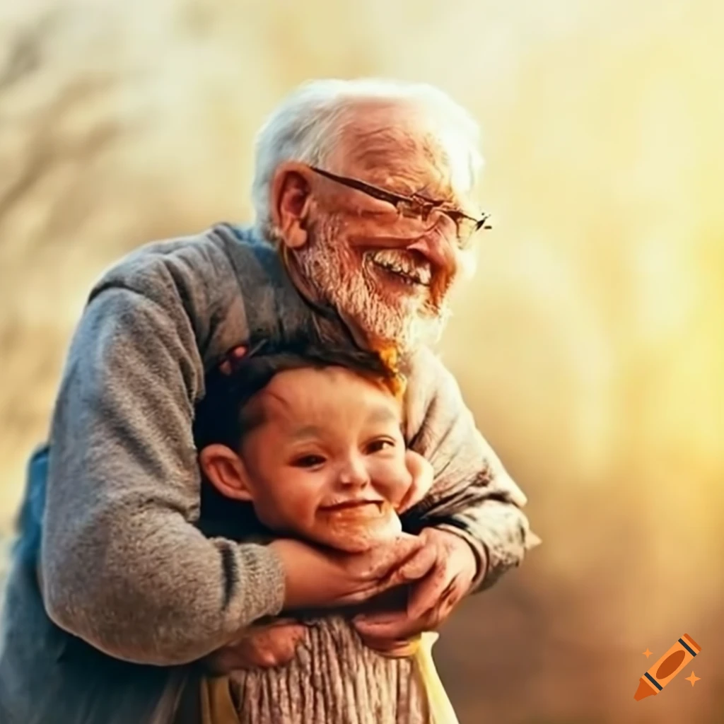 The Happiest Grandpa On Craiyon
