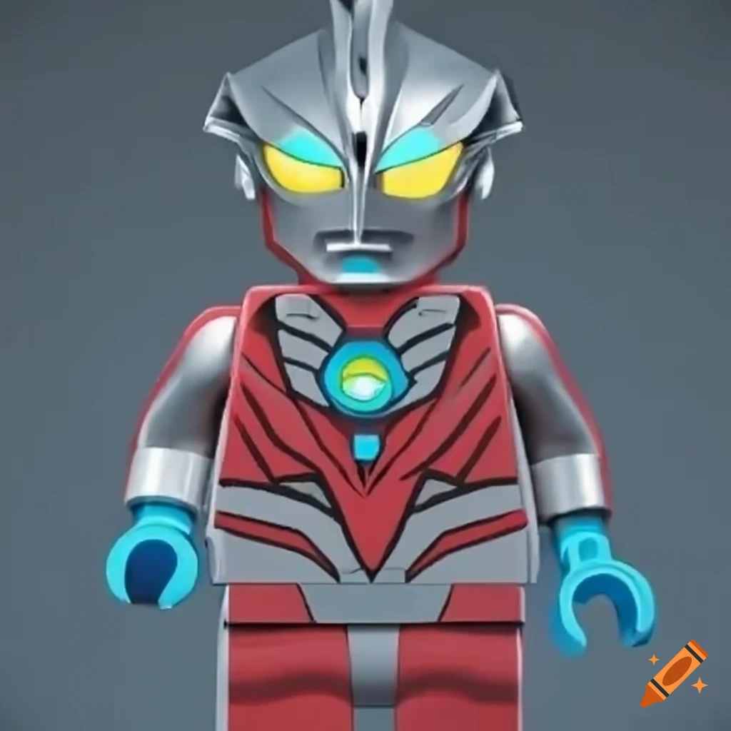 Ultraman and lego crossover on Craiyon