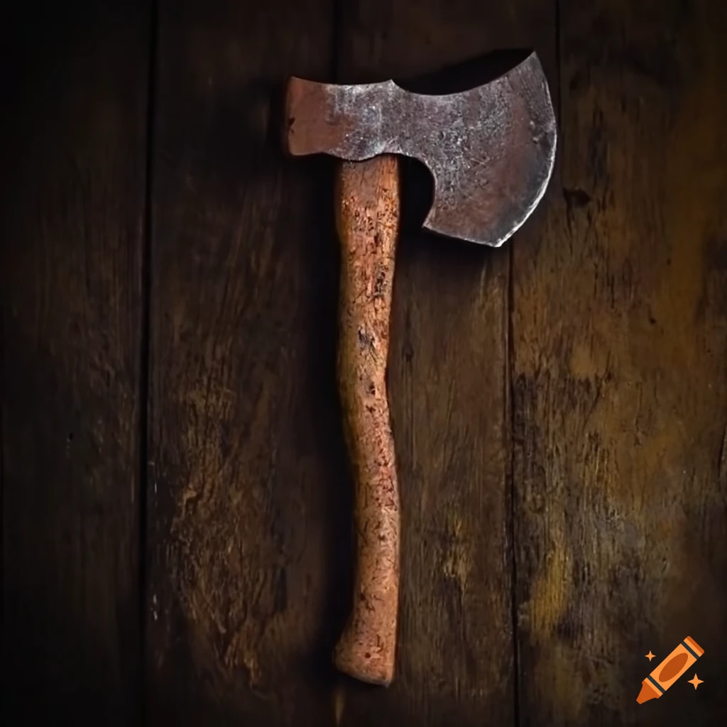 Rusty iron axe for rpg game on Craiyon