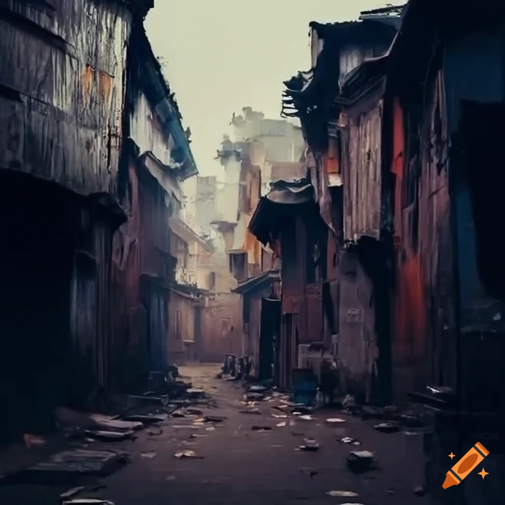 Aesthetic slums in urban china wallpaper on Craiyon
