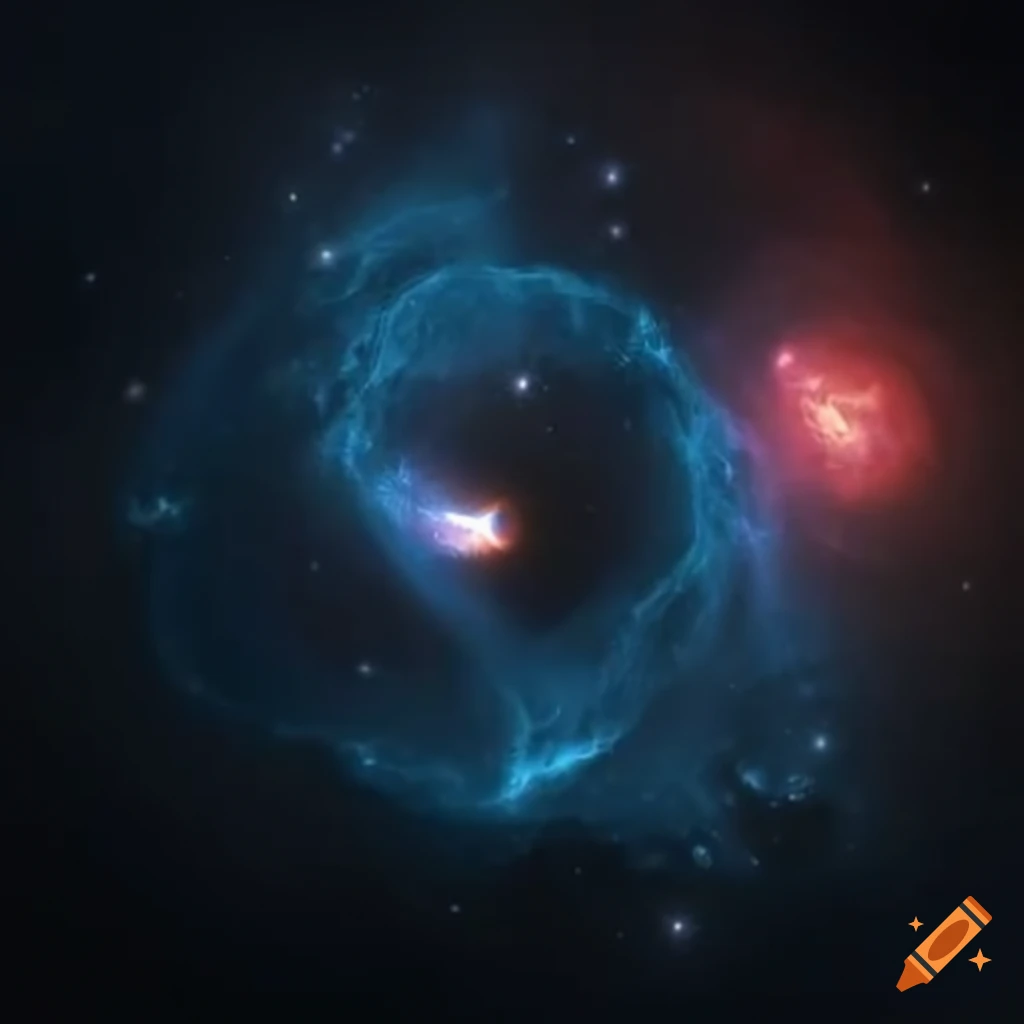 High energy particle traveling through space on Craiyon