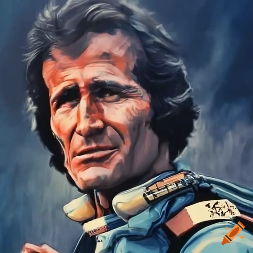 Jacky ickx celebrating on Craiyon