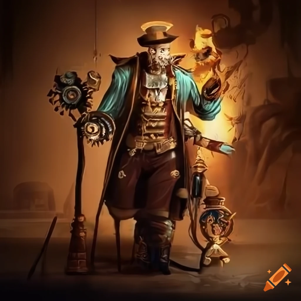 Steampunk boss on Craiyon