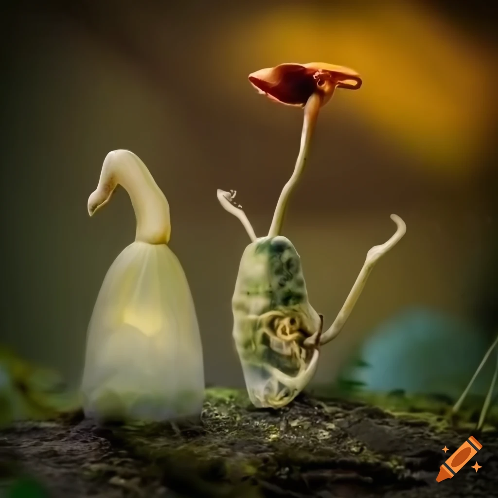 Artistic exploration of flora and fauna in a garden bio art ...