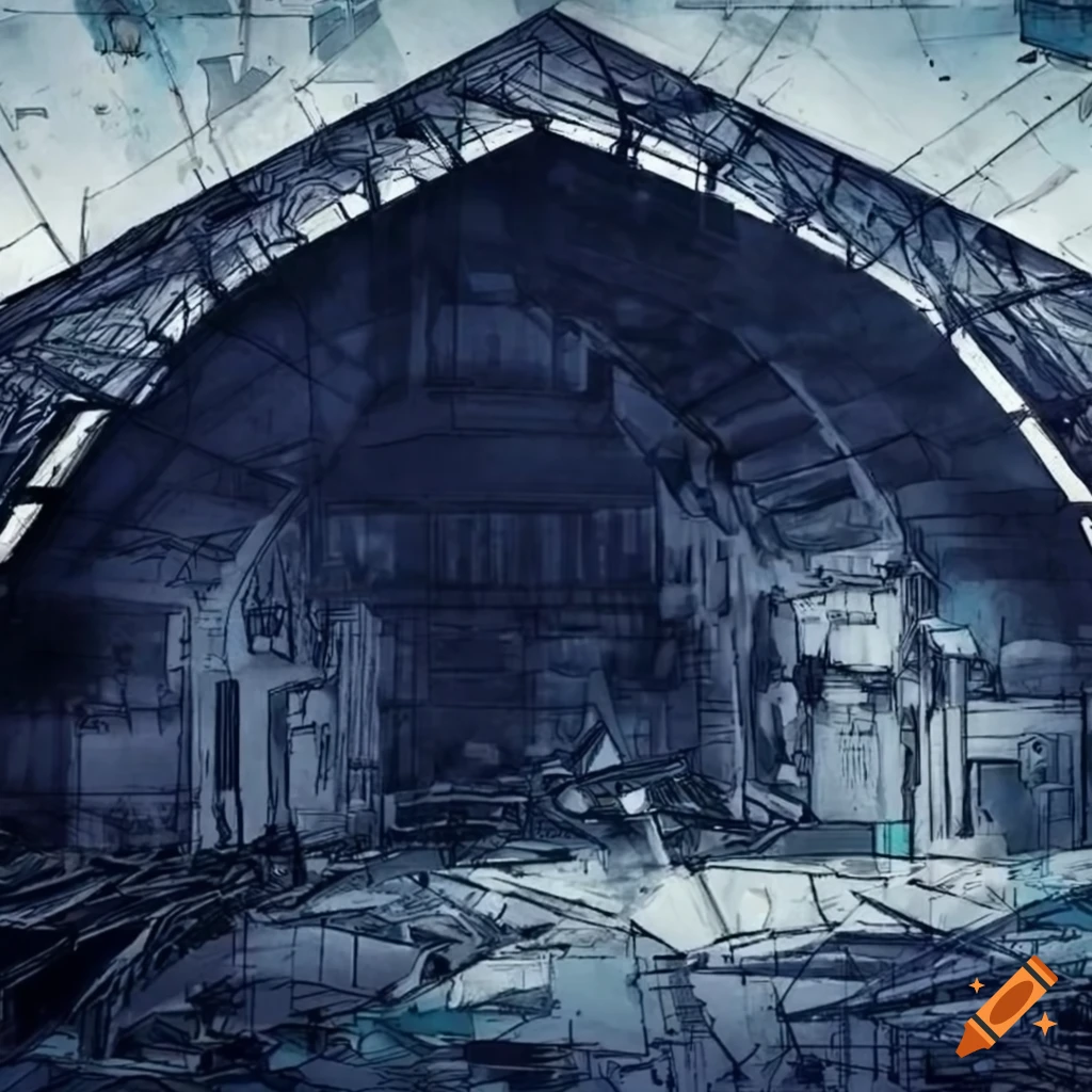 Blueprints for a large world destroying machine on Craiyon