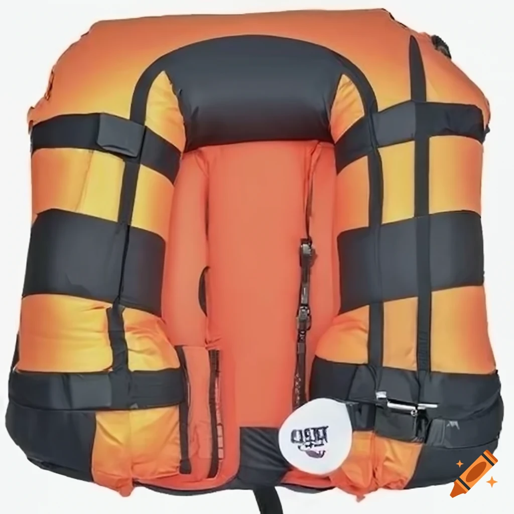 Inflatable life jacket on Craiyon