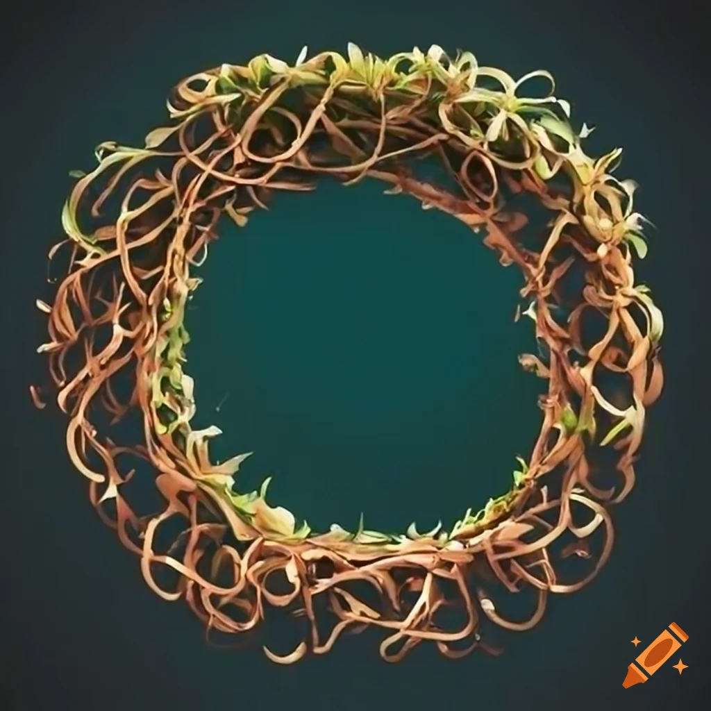 Vine circle design on Craiyon