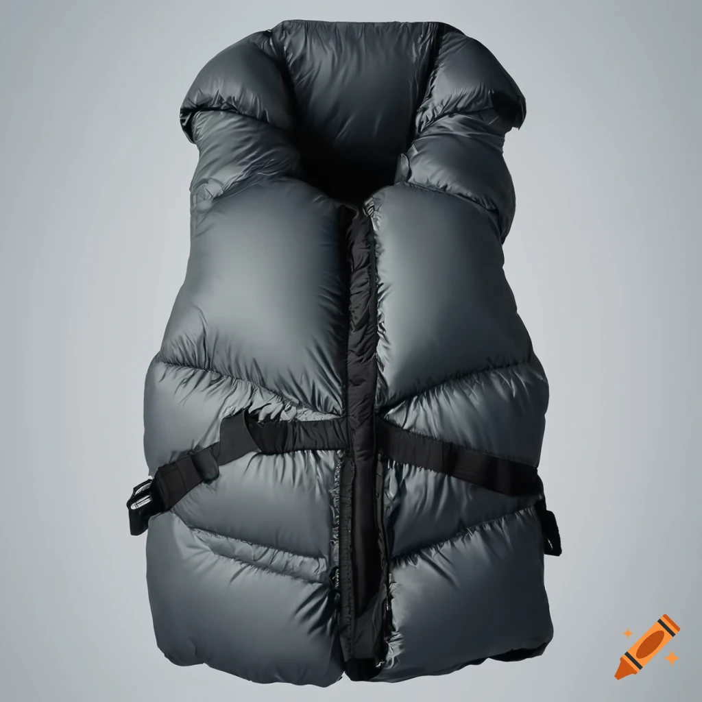 Super puffy lifejacket and down jacket on Craiyon