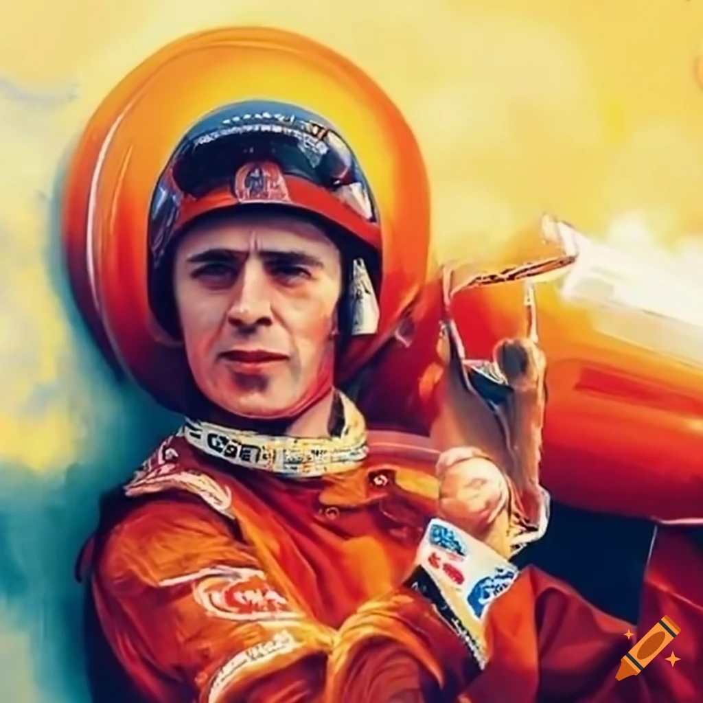 Racing driver jean rondeau celebrating on Craiyon