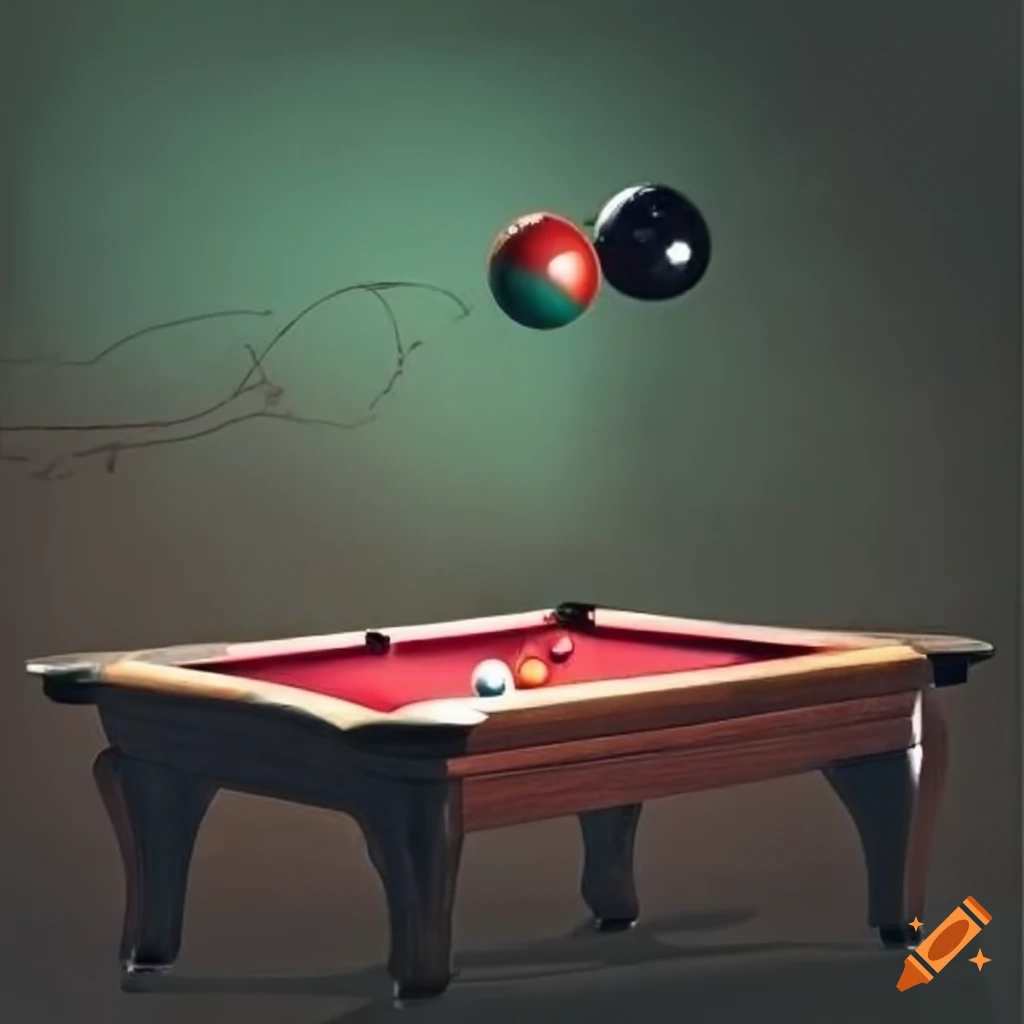 Flyer advertising pool and brunch event with pool table in a bar ...
