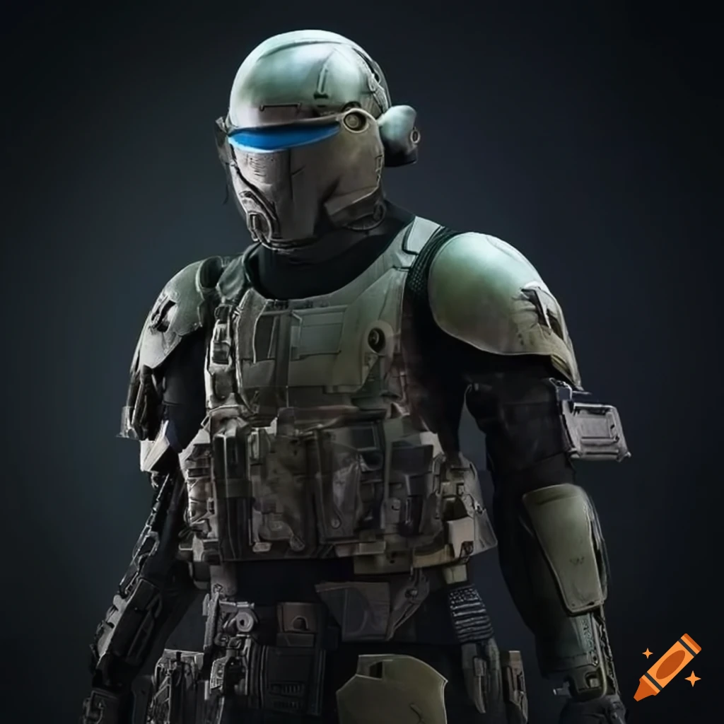 Space military armor on Craiyon