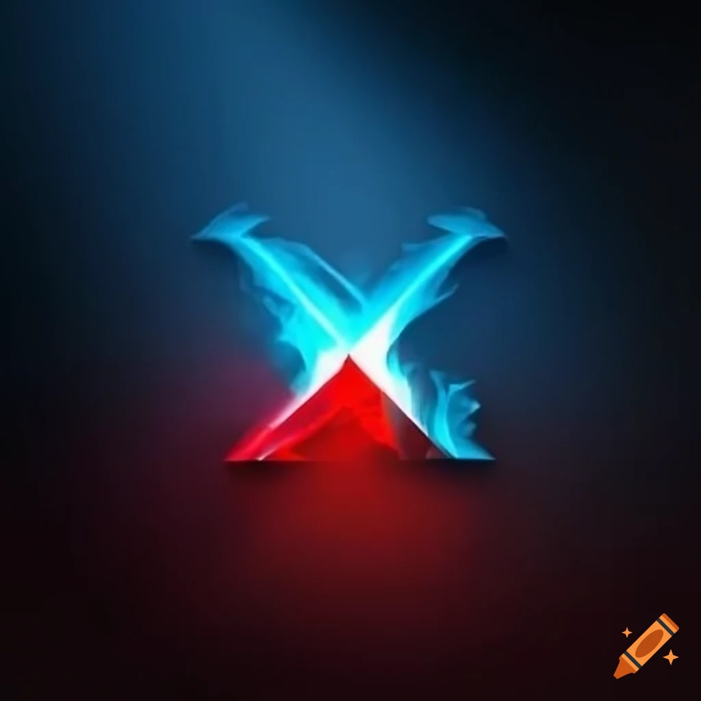 Logo of action-games with blue, red, white colors and fiery light on ...