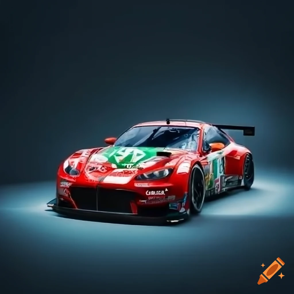 Gte race car on Craiyon