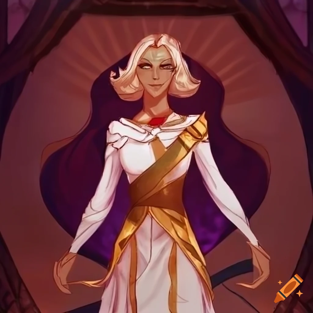Spring season female eladrin arcana cleric on Craiyon