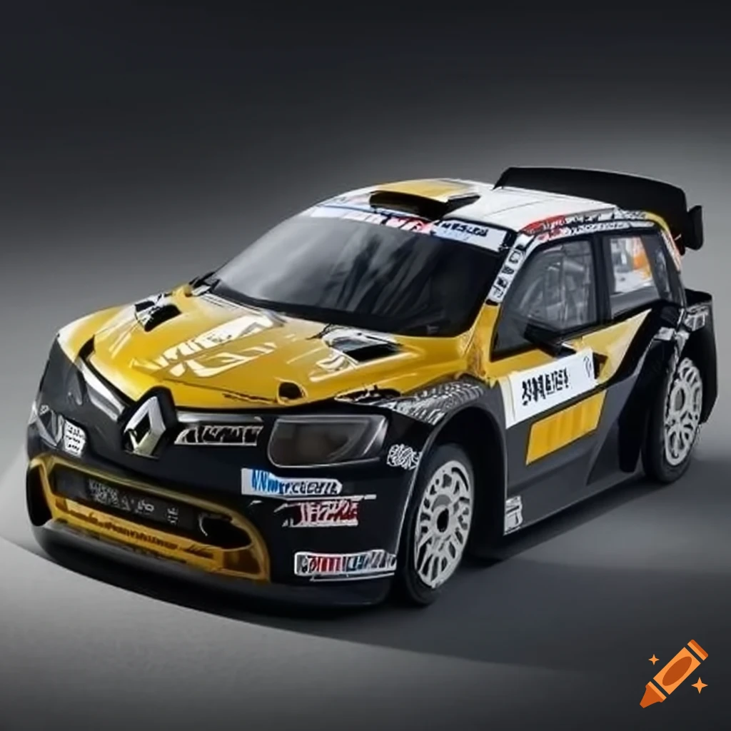 Modern renault rally car on Craiyon