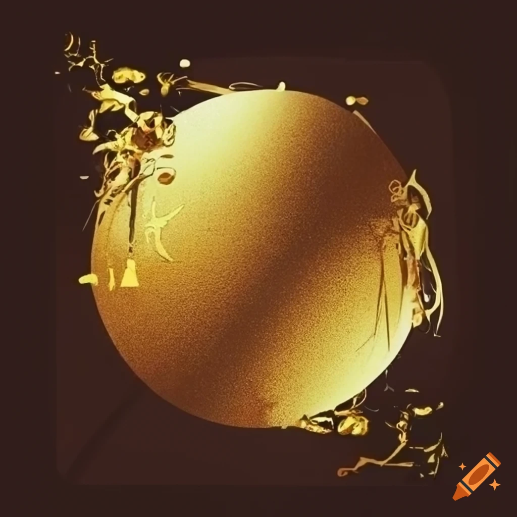 Gold t-shirt design on Craiyon