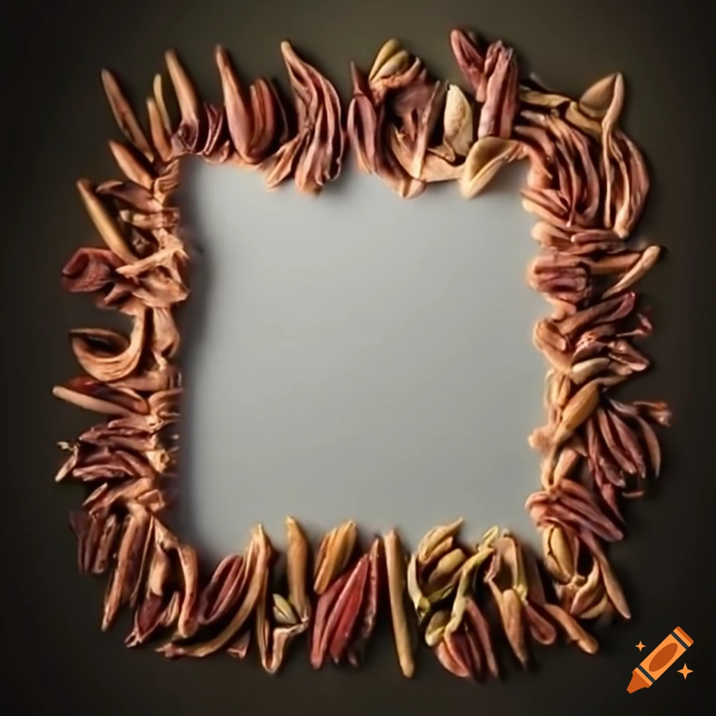Seed-made picture frames on Craiyon