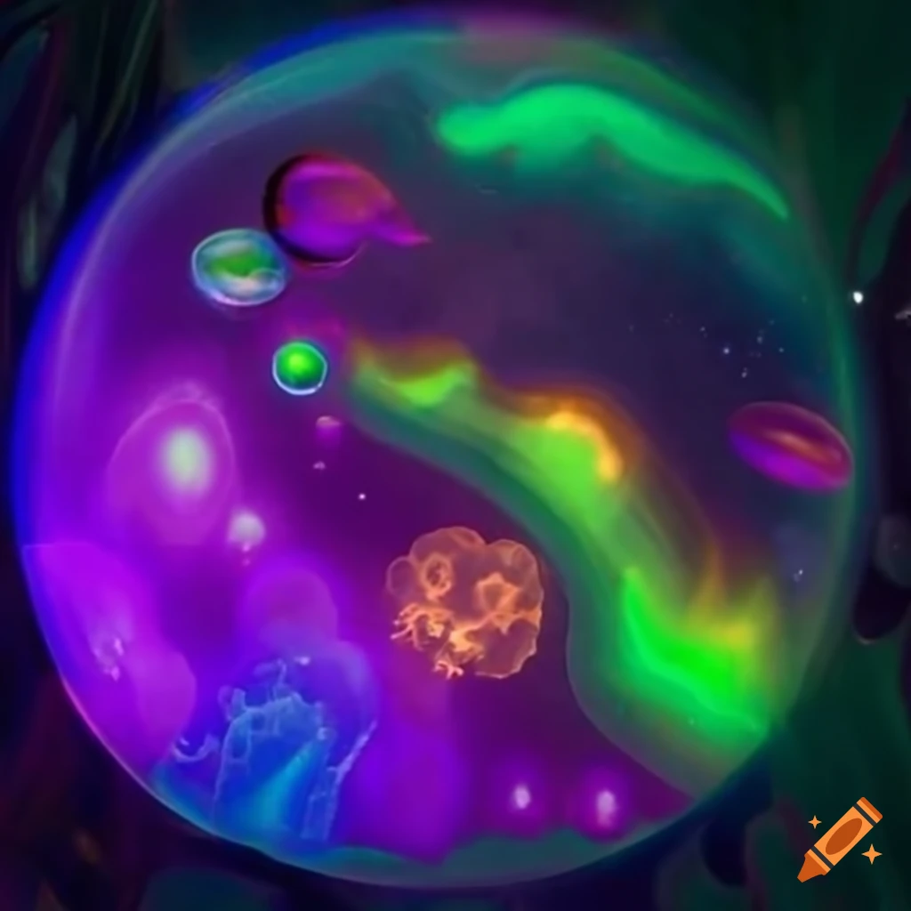 Interstellar journey to an alien planet with radiant rivers, mystical ...