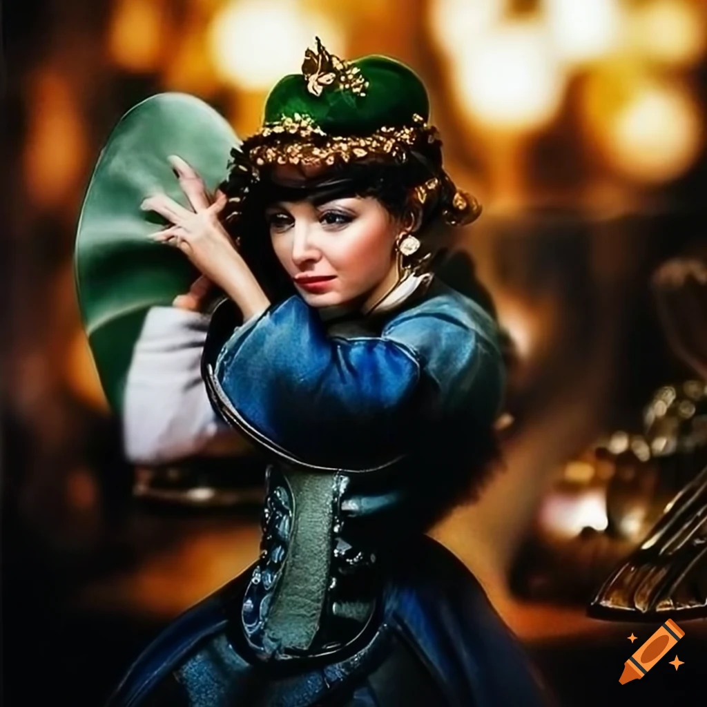 Hyperrealistic drawing of a mesmerizing woman visiting an enchanted ...