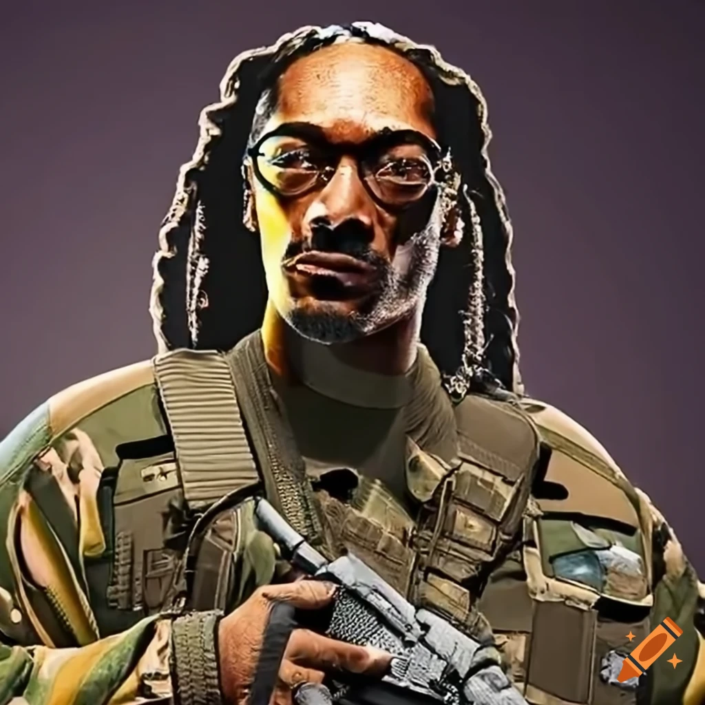 Snoop Dog as a Special Forces Soldier on Craiyon