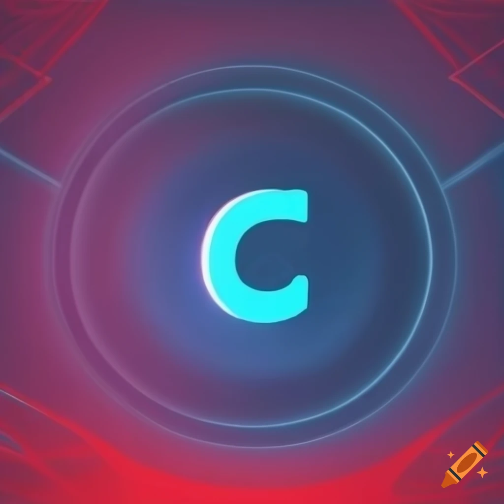 Meta platforms logo on red and blue background with studio lights on ...