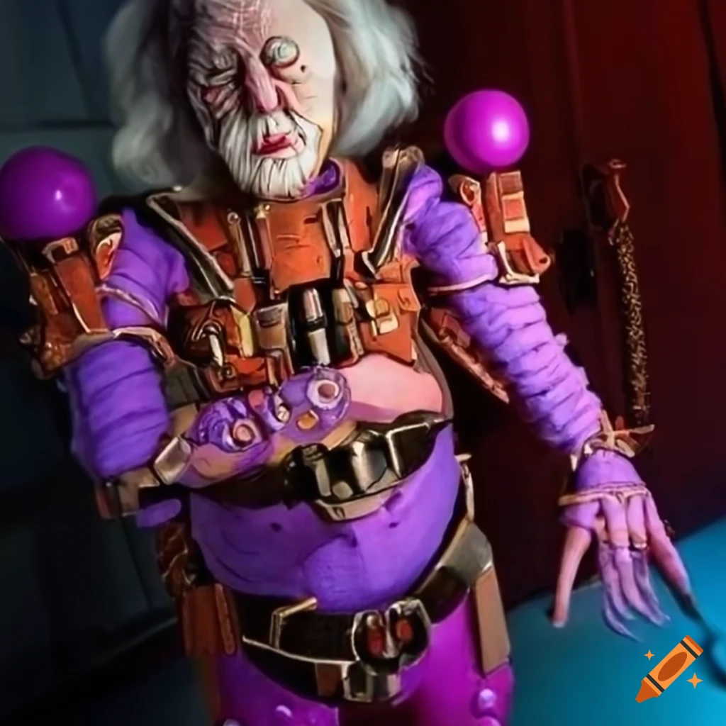 Sci-fi fantasy cosplay character with intricate jewelry and futuristic ...