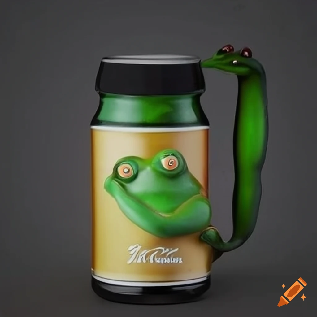 Frog themed beer on Craiyon