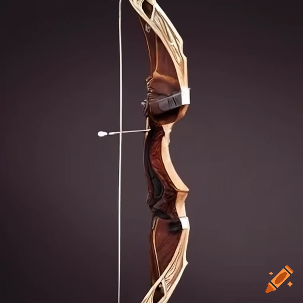 Detailed replica of the iconic d&d longbow with dark mist on Craiyon
