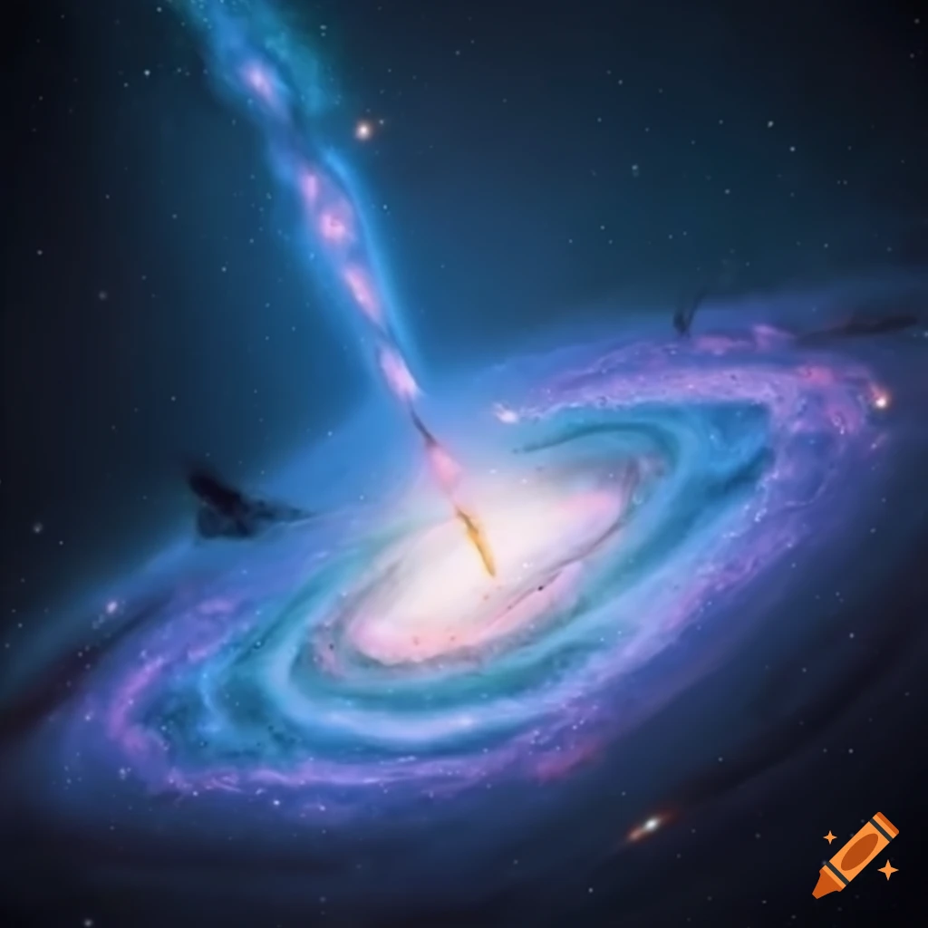 Stunning view of a wormhole connecting multiple galaxies in a Z-Grid on ...