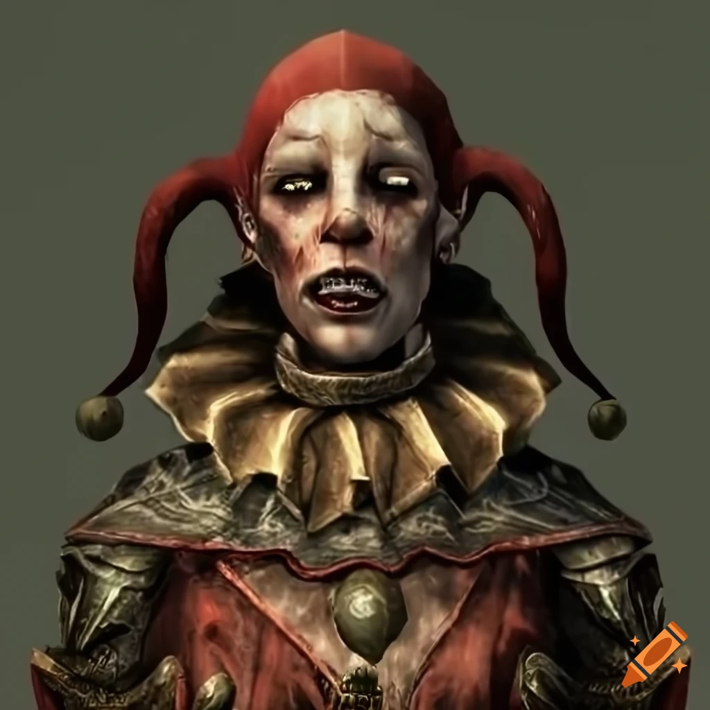 Sad jester from skyrim on Craiyon