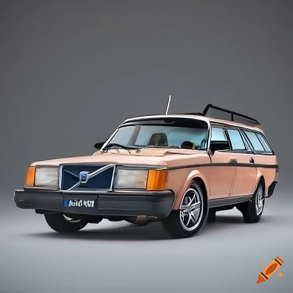 Volvo 240 wagon muscle car on Craiyon