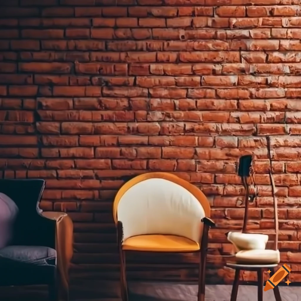 Professional therapy session with comfortable furniture and brick wall ...