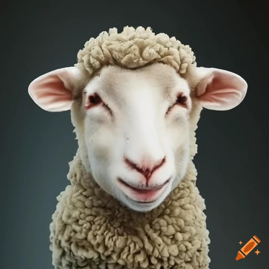 Friendly sheep on Craiyon