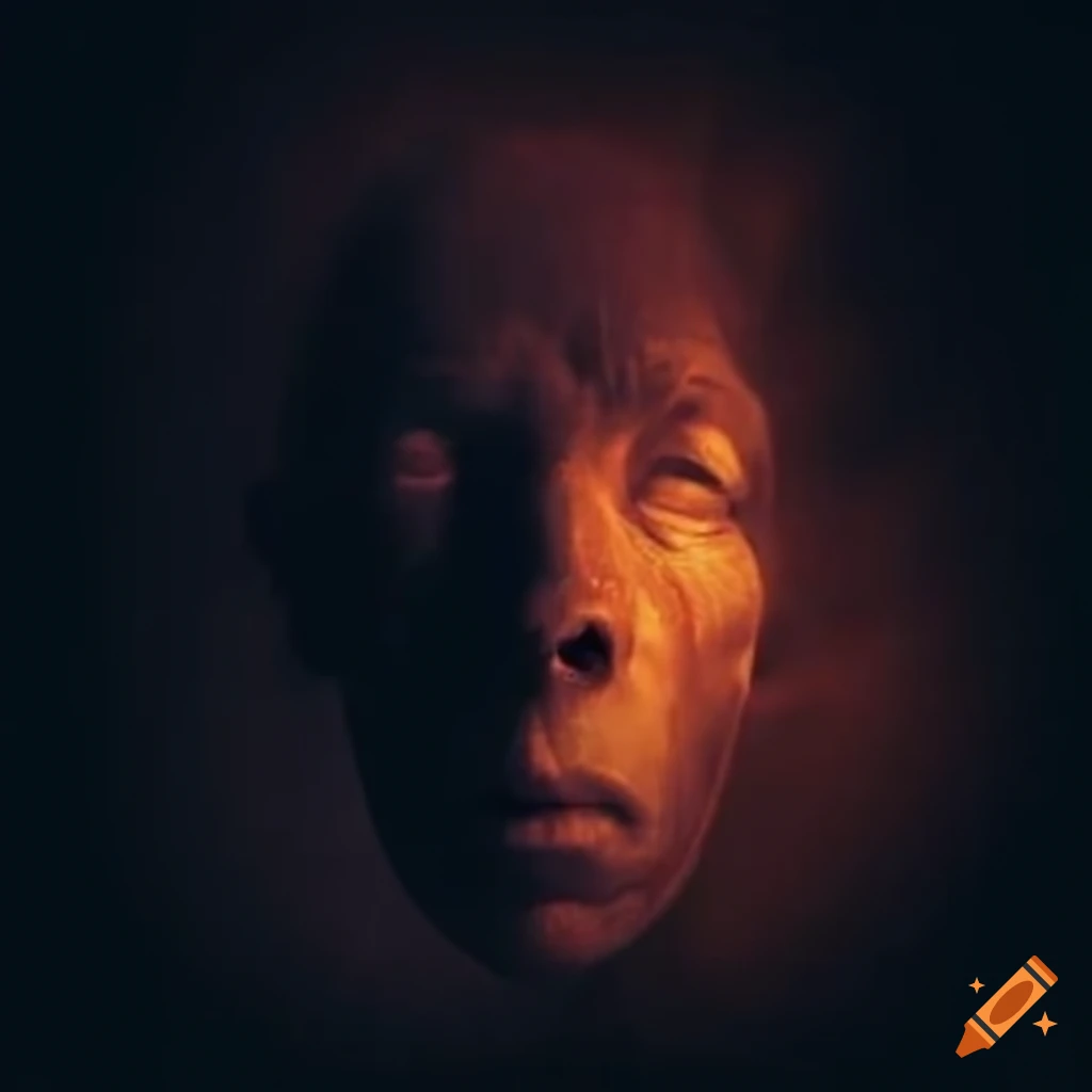 Cabeza convirtiendose en humo on Craiyon