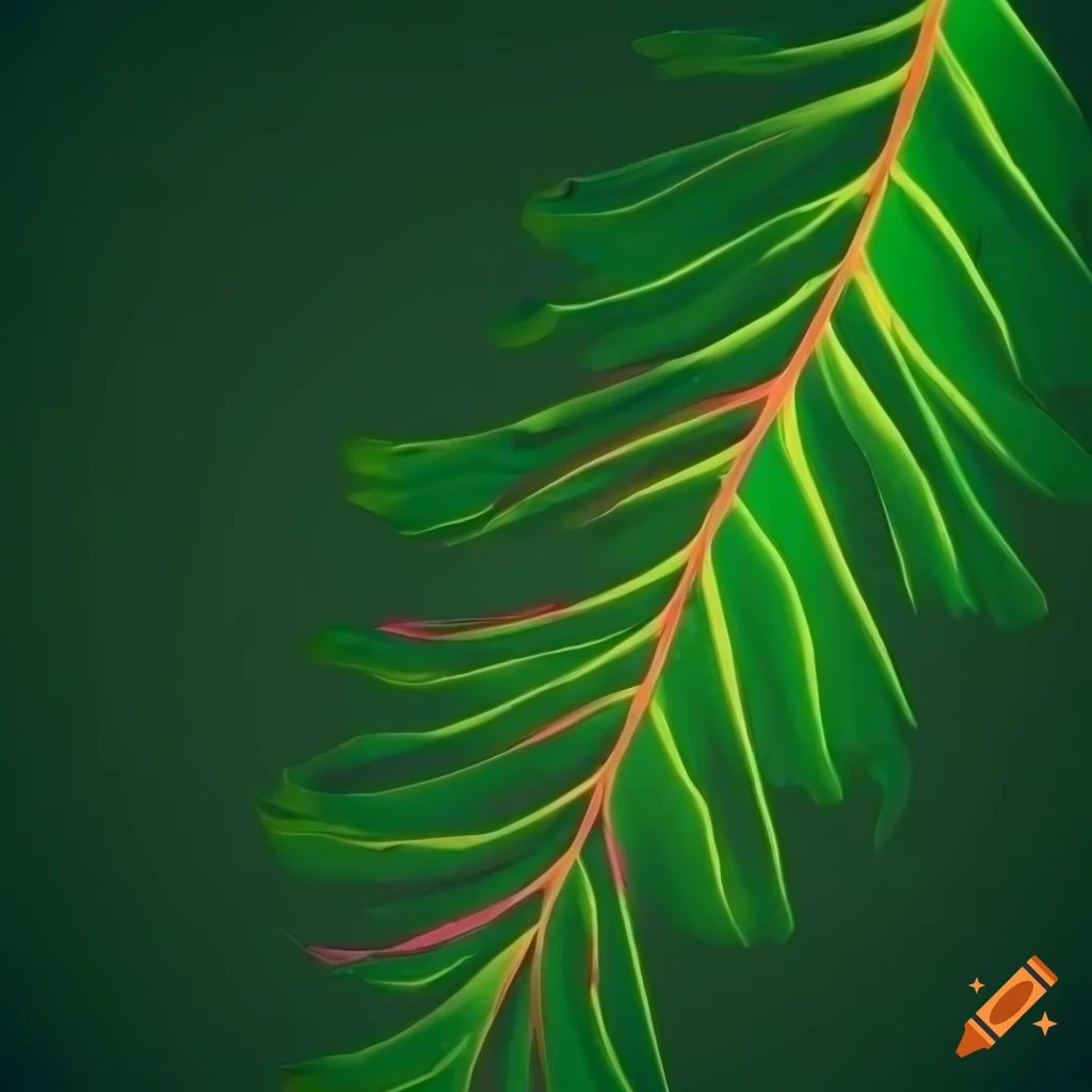 Stylized pine leaf texture on Craiyon
