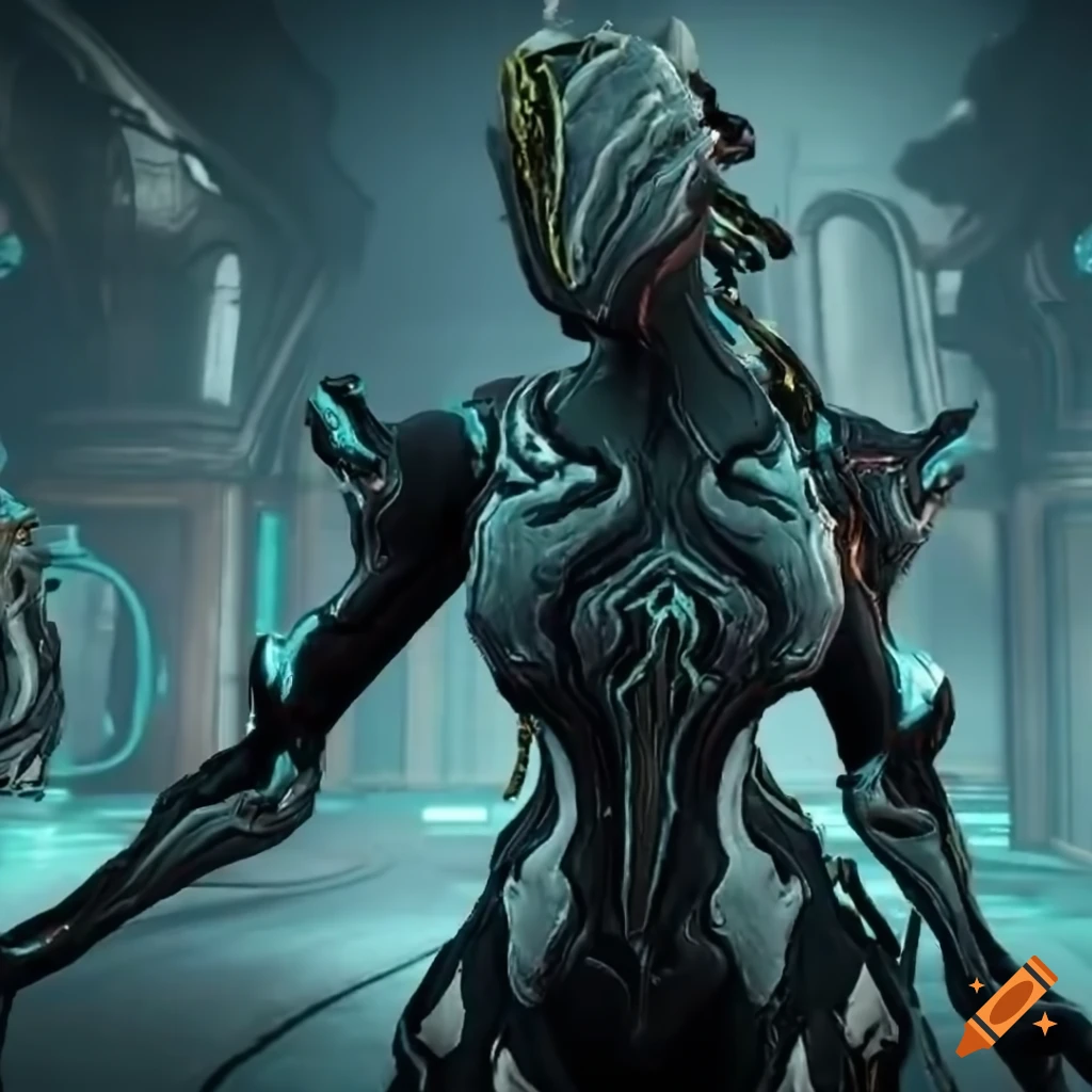 Warframe screenshot of revenant and hildryn on Craiyon