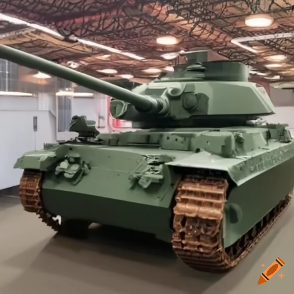 Military tank on Craiyon