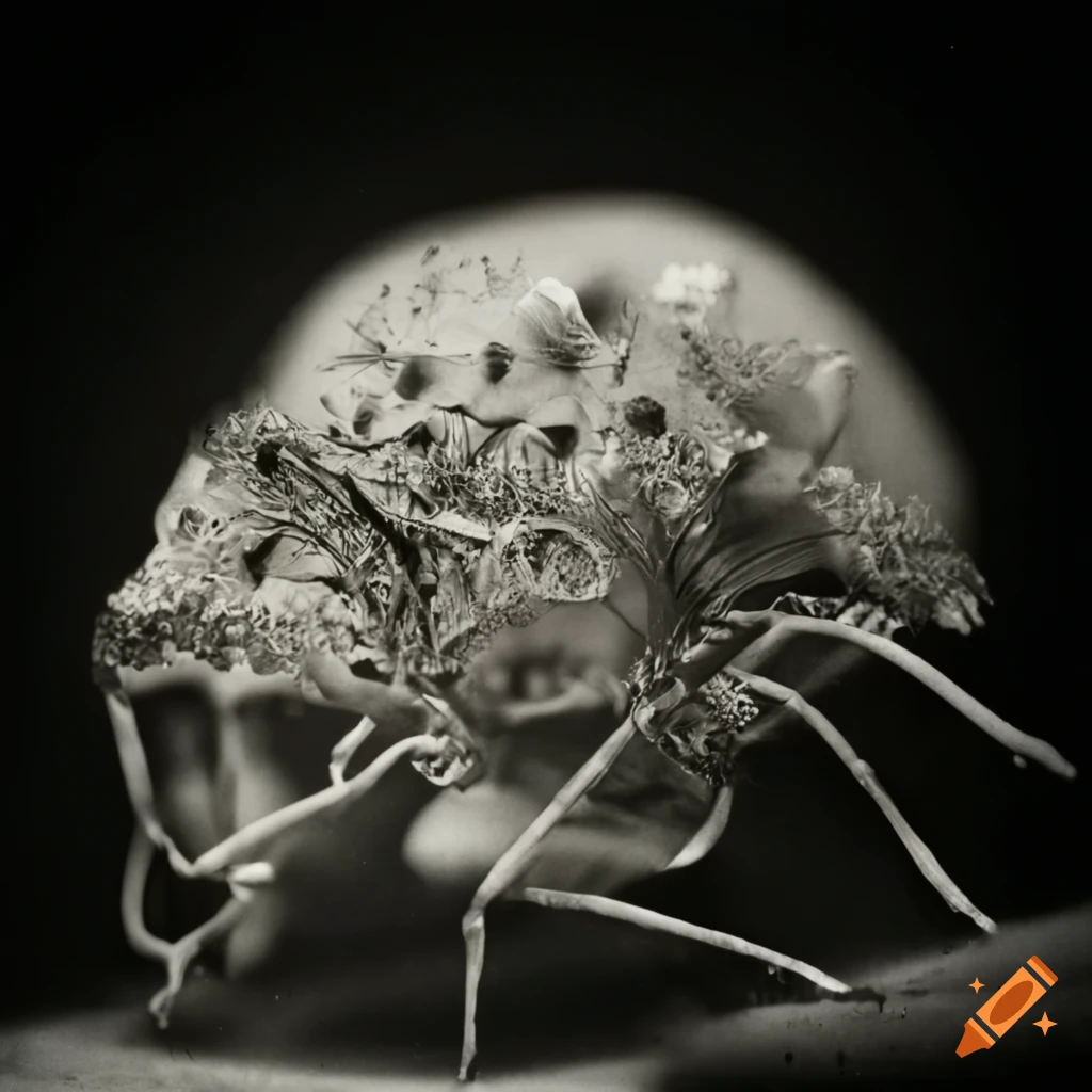 Bio artistic exploration of mutations in the garden on Craiyon