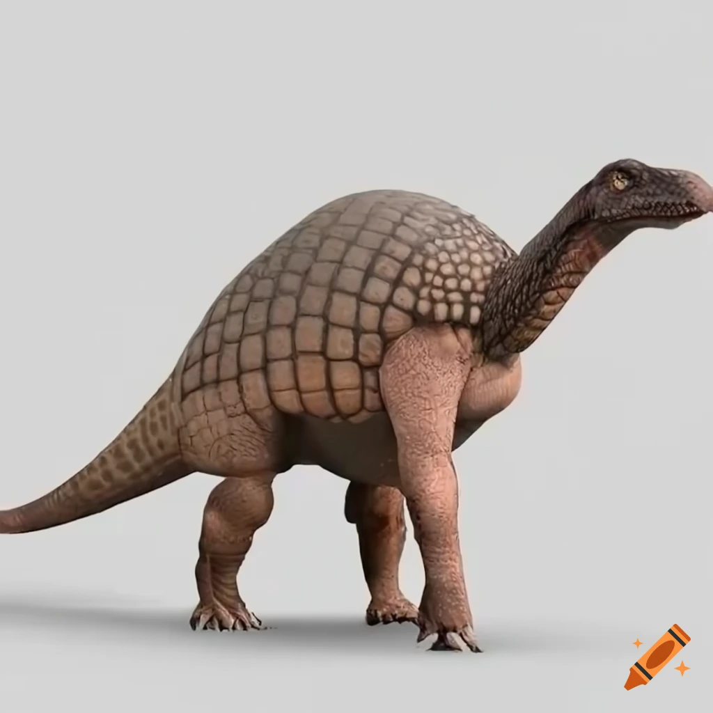 Armadillo-brontosaurus hybrid in full body view on Craiyon