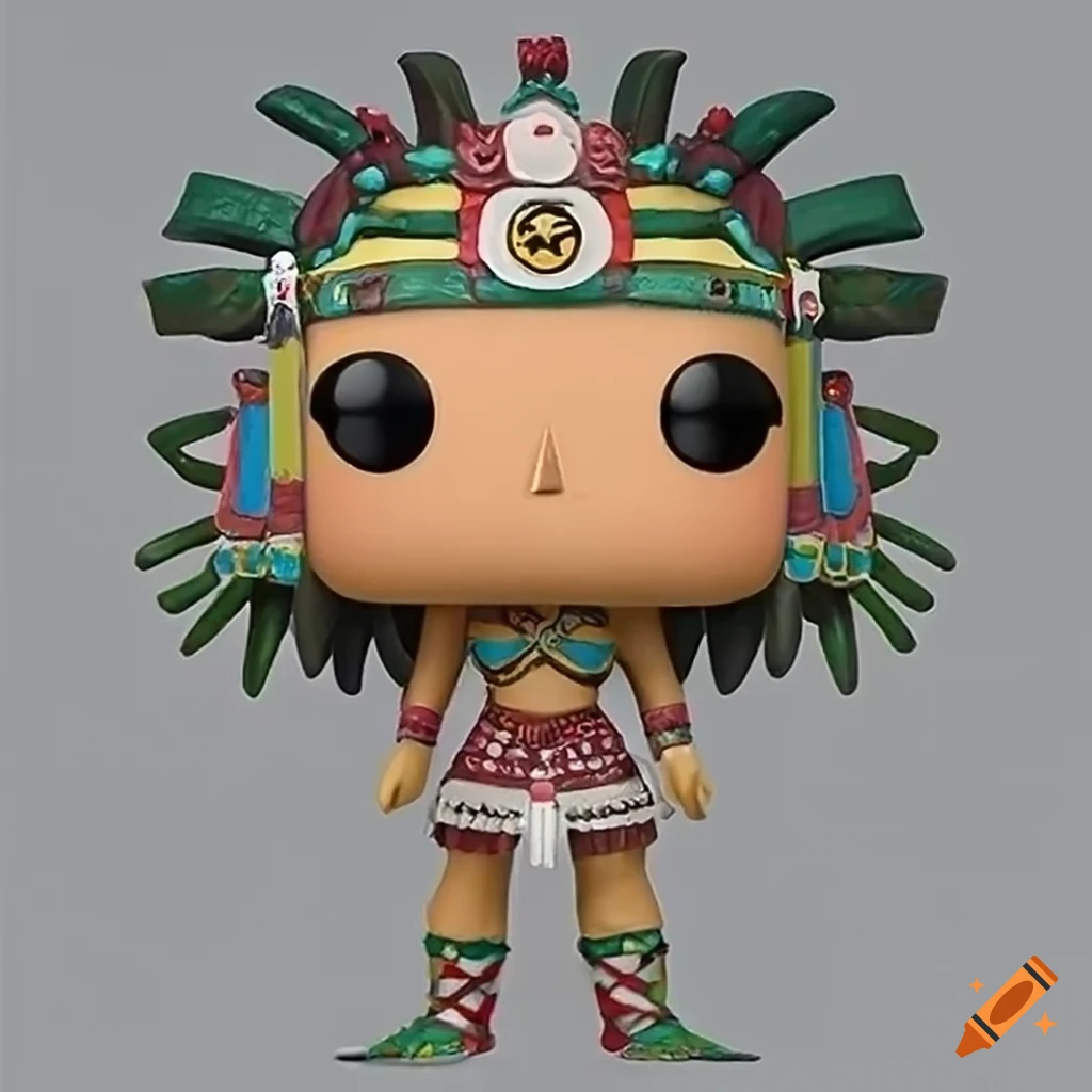 Aztec woman FunkoPop figure on Craiyon
