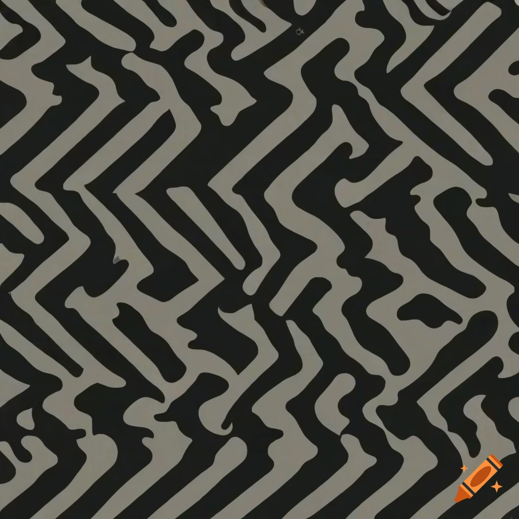 WW1 German-style fictional camouflage patterns in black, gray, and ...