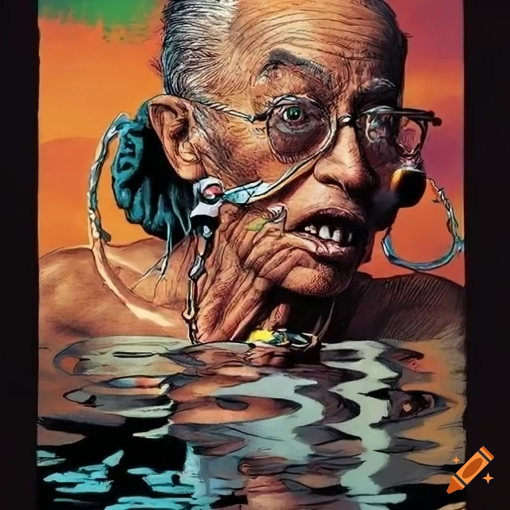 Vivacious tropical lsd noir graphic novel by norman rockwell in high ...